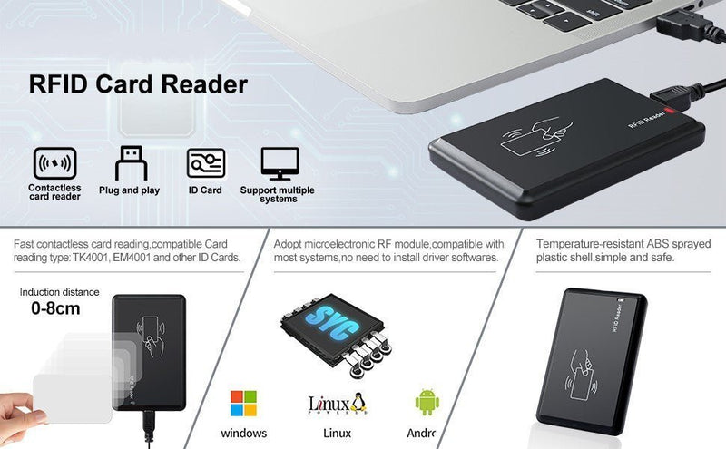 How to use the EM4100 125khz RFID Reader