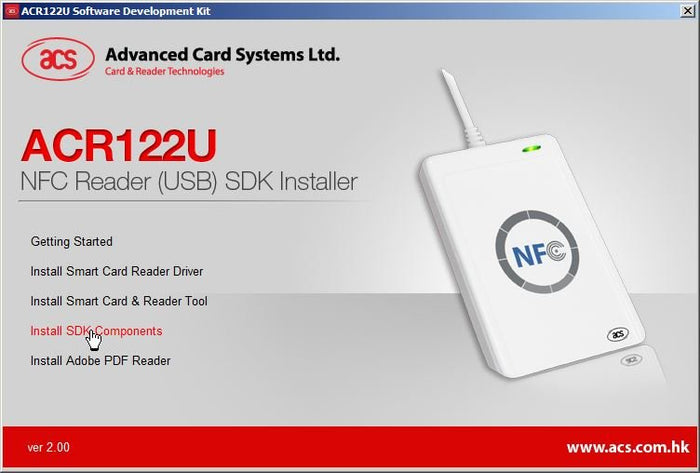 ACR122U NFC Reader Writer with SDK Windows Android Download