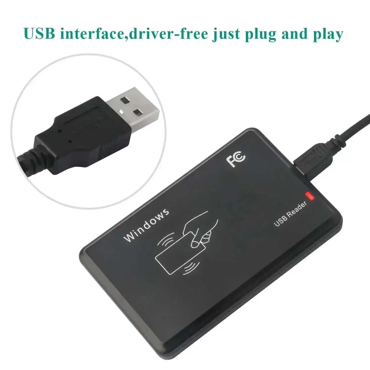 IC08 USB 125Khz RFID ID + 13.56Mhz Mifare Card Reader